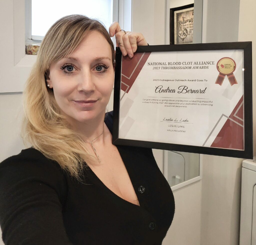2022-2023 NBCA Community Thrombassador Awards - Blood Clots