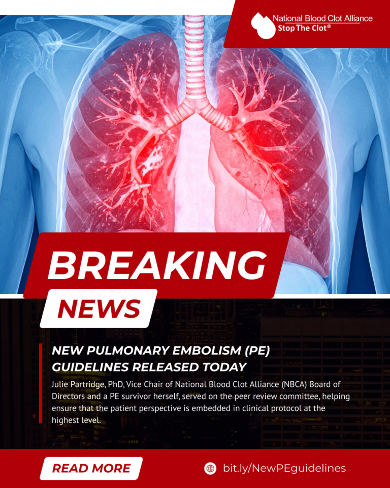 National Blood Clot Alliance Applauds New Multi-Society Clinical ...